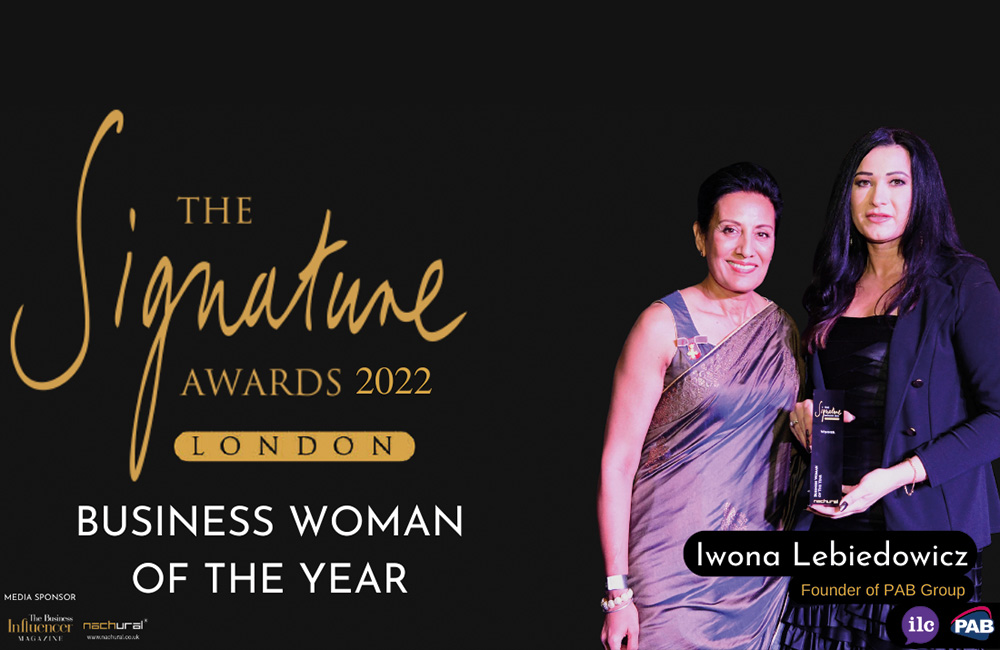 Iwona Lebiedowicz - Business Women of the Year at the Signature Awards ...